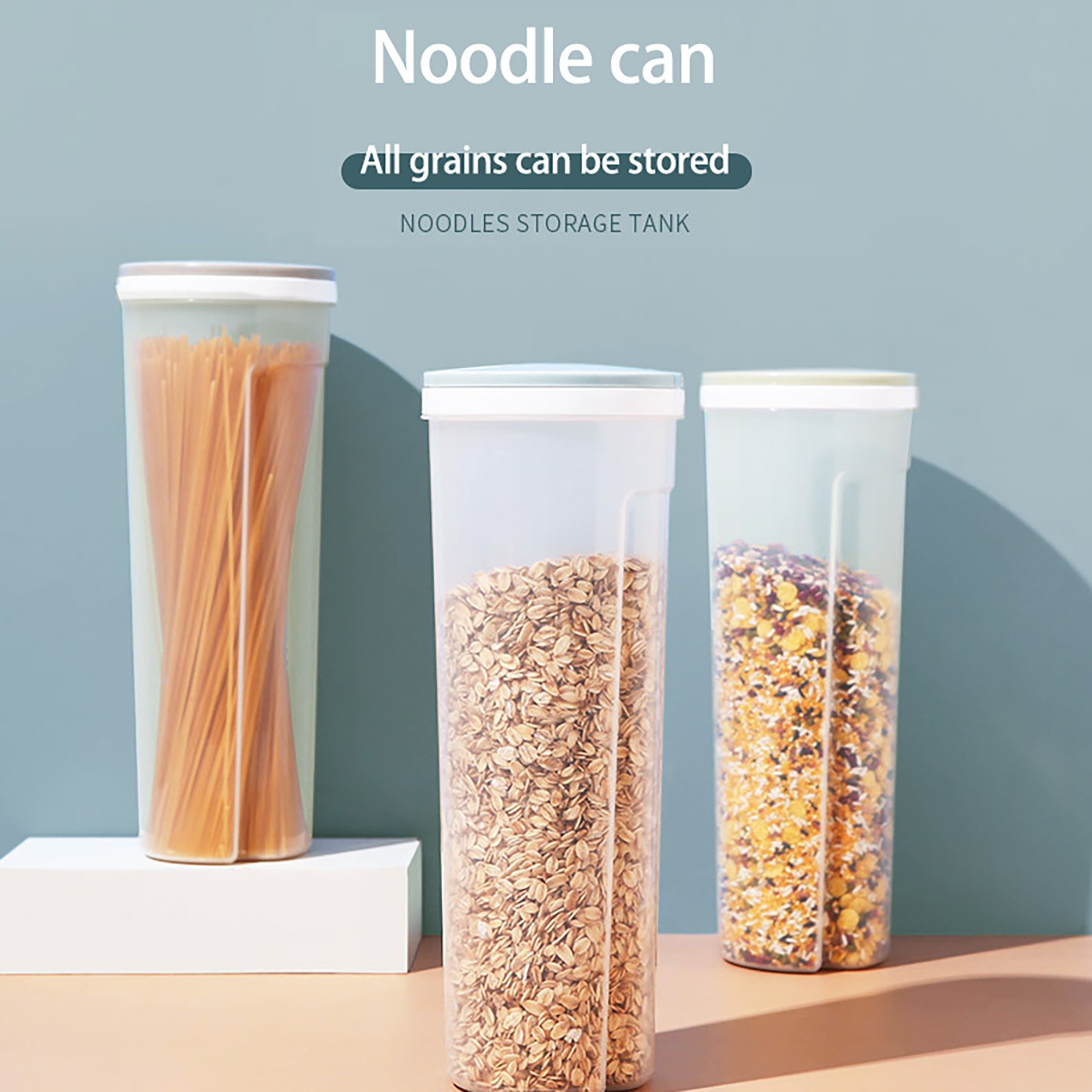 Heavy-Duty Grain Storage Silo - Oversized Kitchen Container for Pasta Tubes, Bulk Flour and ...